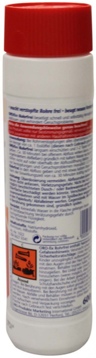 ORO Fix Rohrfrei 600g Drogerie Reinigen & Putzen WC-Reiniger